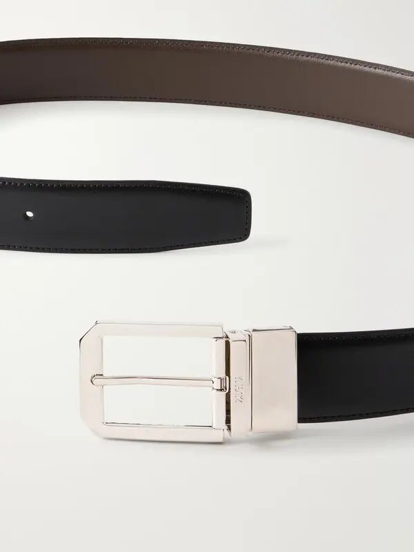 Zegna 3cm Reversible Leather Belt