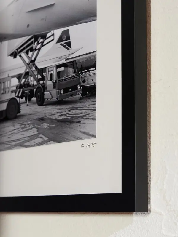 SONIC EDITIONS Framed 1988 Concorde Line-up Print, 50" X 40&quot - White
