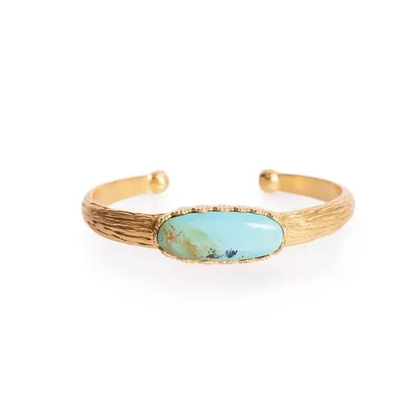 CHRISTINA GREENE Gold / Tracie Bracelet In Turquoise - Gold/blue