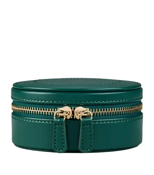 Wolf X Fiona Howard Sophia Round Bracelet Travel Case - Green
