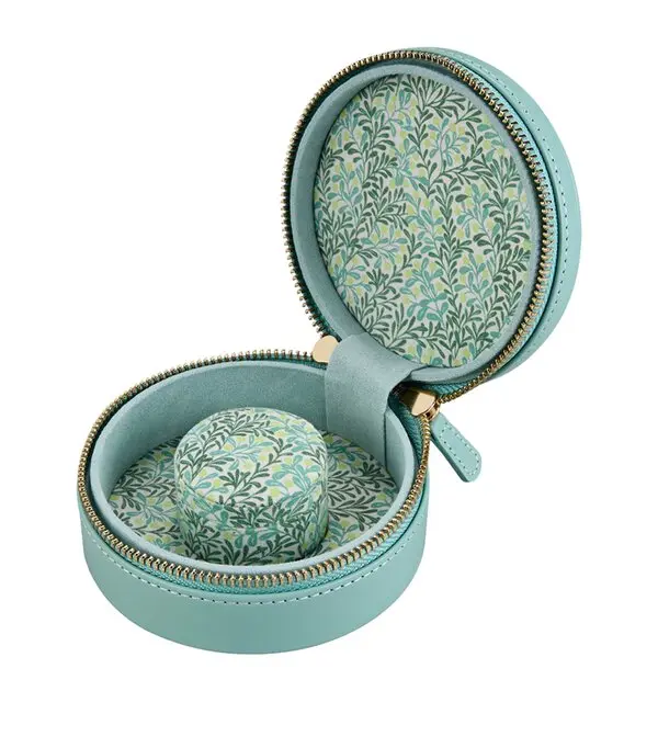 Wolf X Fiona Howard Sophia Round Bracelet Travel Case - Green