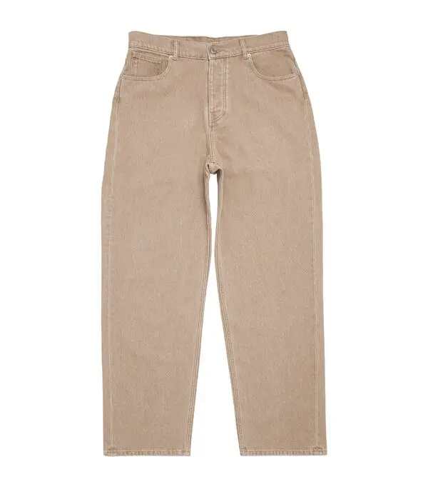 Drole De Monsieur Straight Leg Washed Denim Jeans - Green