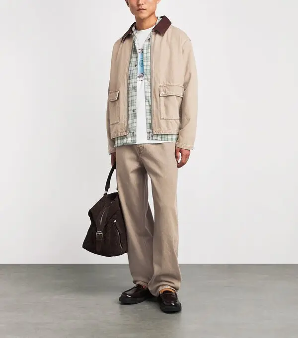 Drole De Monsieur Straight Leg Washed Denim Jeans