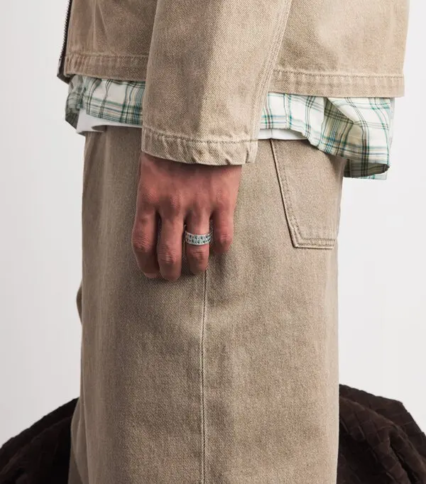 Drole De Monsieur Straight Leg Washed Denim Jeans
