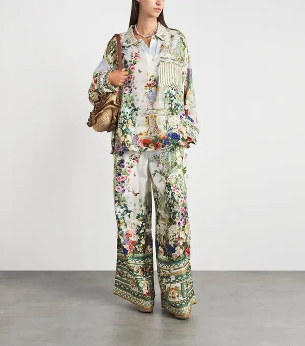Camilla Silk Art For The Empress Wide Trousers