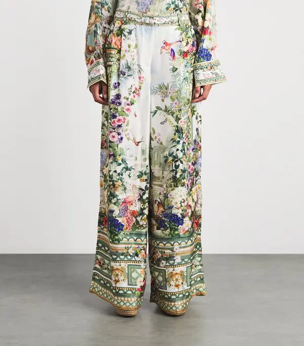 Camilla Silk Art For The Empress Wide Trousers