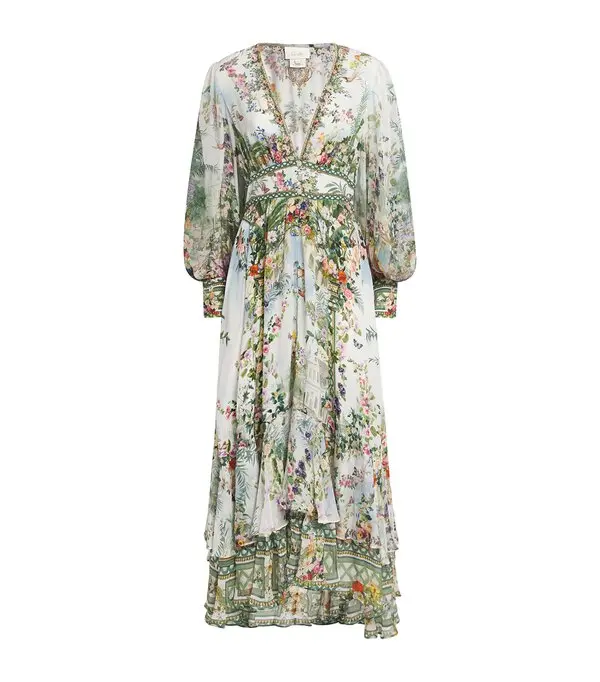 Camilla Silk Art For The Empress Midi Dress