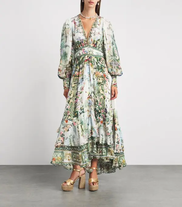 Camilla Silk Art For The Empress Midi Dress