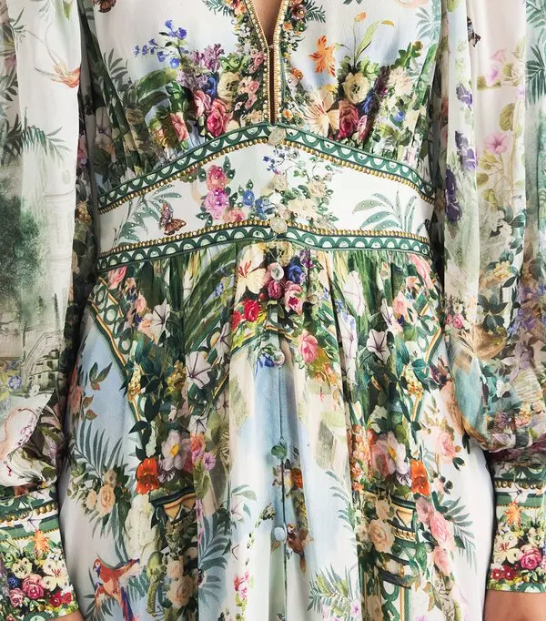 Camilla Silk Art For The Empress Midi Dress