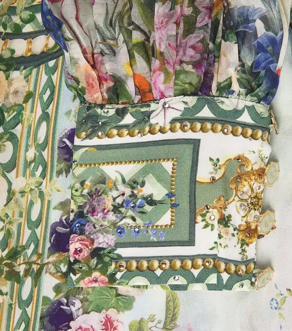 Camilla Silk Art For The Empress Midi Dress