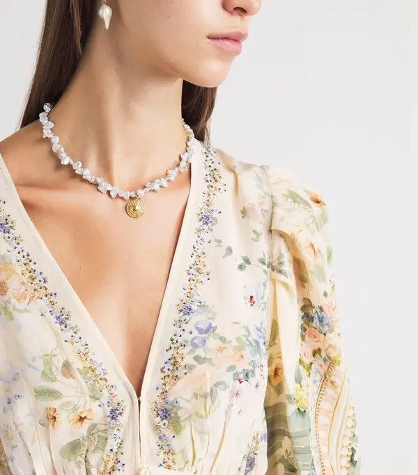Camilla Silk Midsummer Masterpiece Ruffle Mini Dress