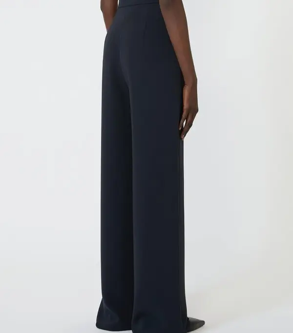 Max Mara Cady Wide-leg Trousers - Navy