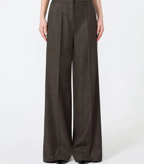 Max Mara Virgin Wool Wide-leg Trousers