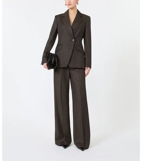 Max Mara Virgin Wool Wide-leg Trousers