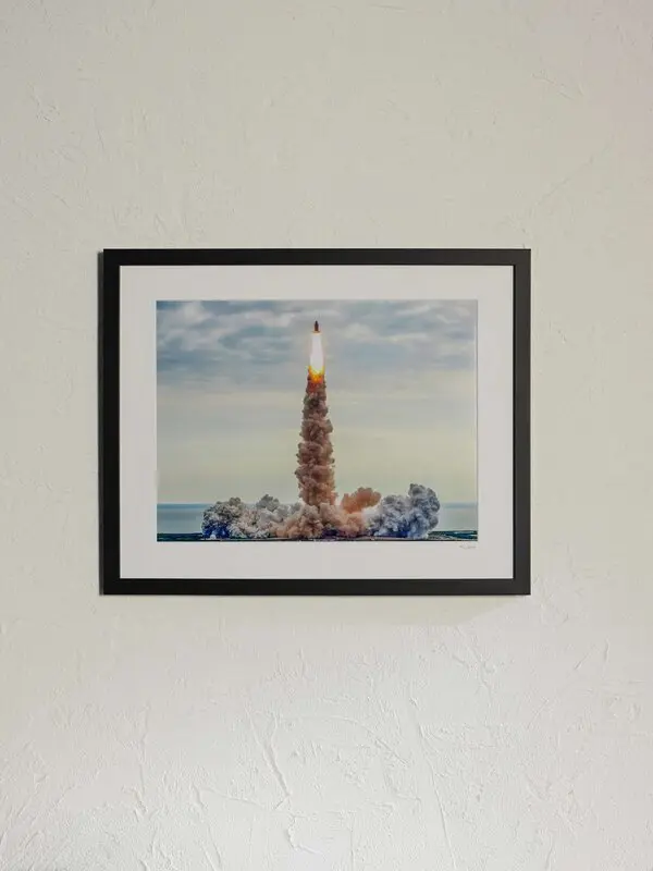 SONIC EDITIONS Framed 2011 Cape Canaveral Print, 50" X 40