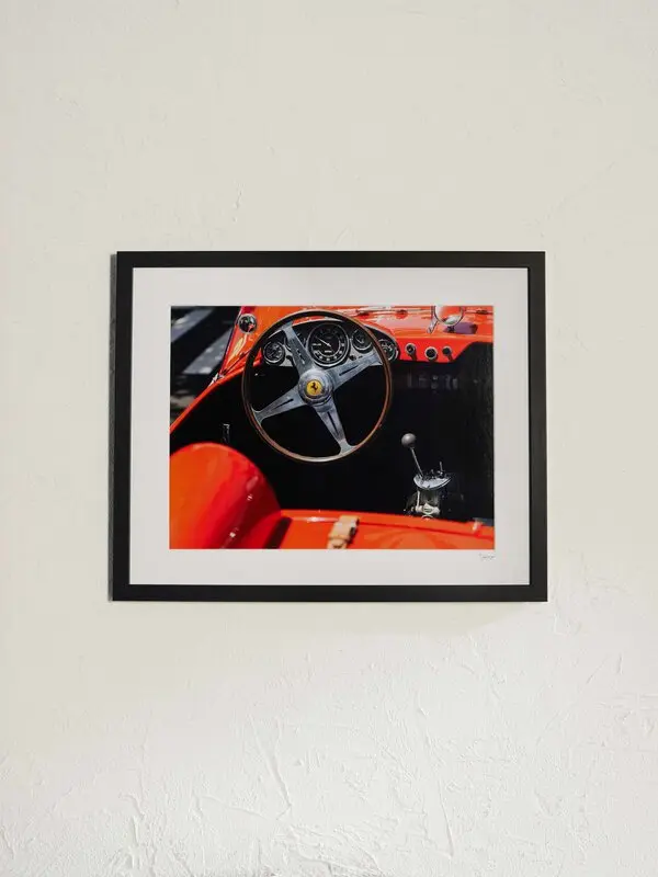 SONIC EDITIONS Framed 2026 Ferrari 250 Tr Print, 50" X 40