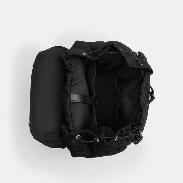 COACH Logan Backpack In Signature Nylon - Black