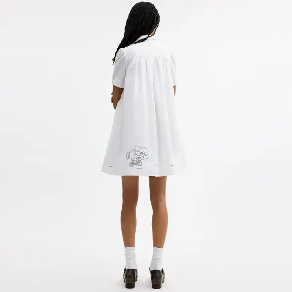 COACH X Brain Dead Embroidered Shirt Dress
