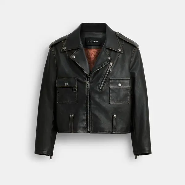 COACH X Brain Dead Leather Biker Jacket