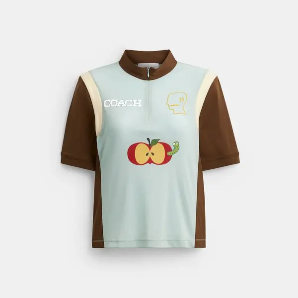 COACH X Brain Dead Colorblock Quarter Zip Top
