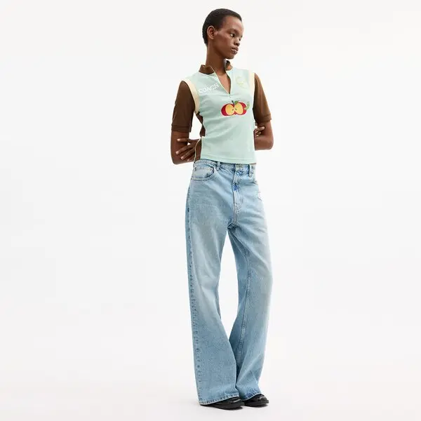 COACH X Brain Dead Colorblock Quarter Zip Top