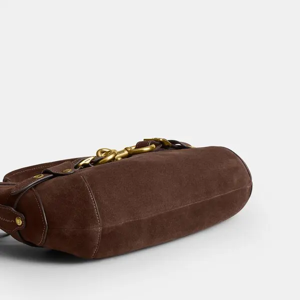 COACH Belted Ergo Shoulder Bag - Brass/dark Chocolate