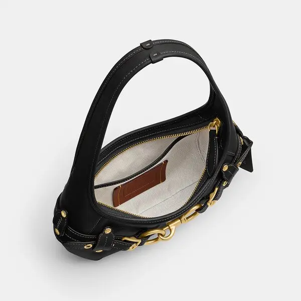 COACH Belted Ergo Shoulder Bag 26 - Brass/black
