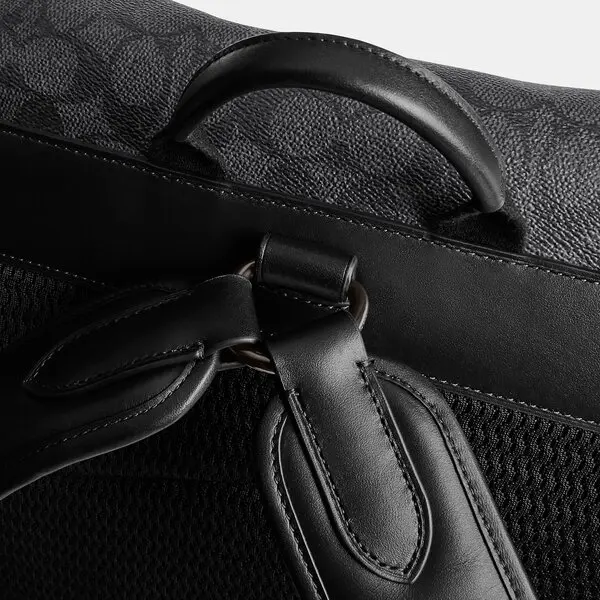 COACH Hitch Backpack In Signature Canvas - Charcoal