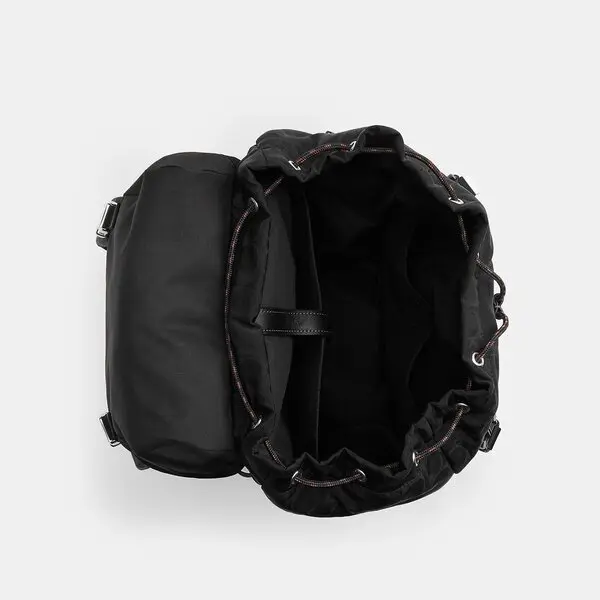 COACH Logan Backpack In Signature Nylon With Charms