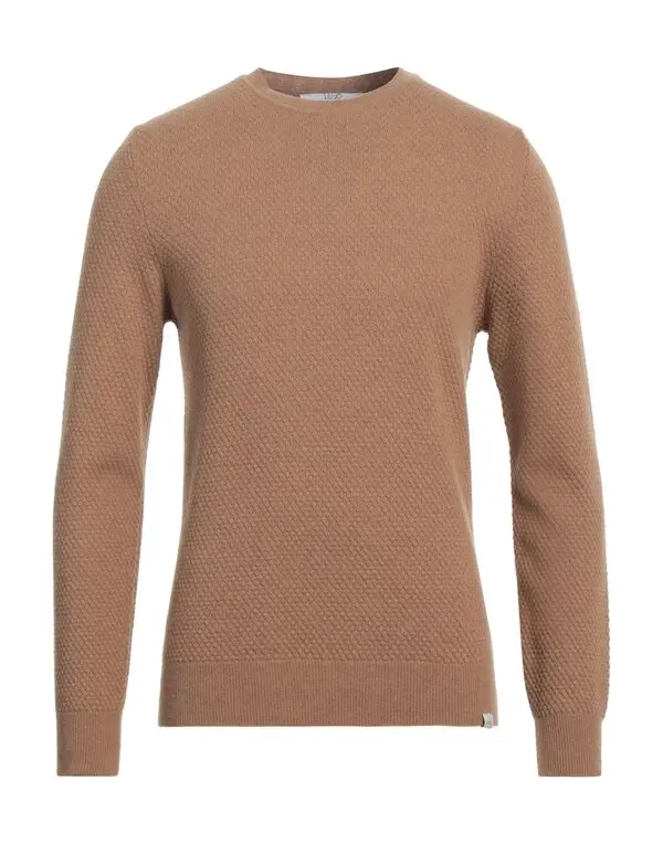 LIU •JO MAN Sweater Camel Size Wool, Acrylic, Polyamide