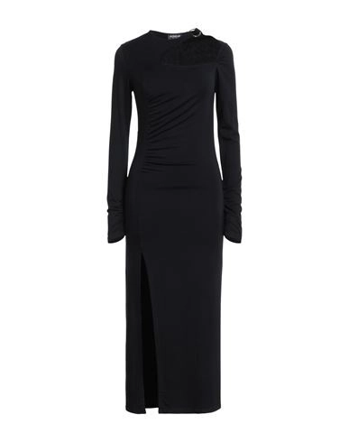 DONDUP Long Sleeve Maxi Dress With Metal Application And Slit
