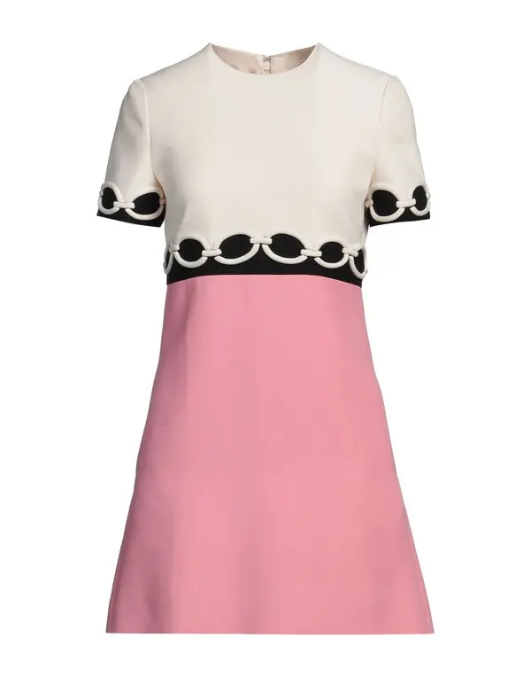 Valentino Garavani Mini Dress In Virgin Wool, Silk, And Polyester