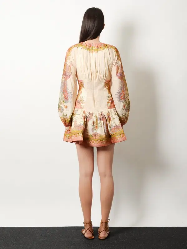 Zimmermann Indra Mini Dress - Beige