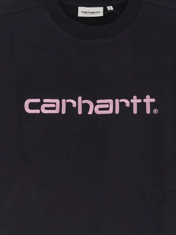Carhartt Work In Progress Carhartt Cotton Blend Sweatshirt With Logo Embroidery