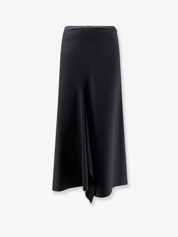 NUDE Wool Blend Flared Long Skirt