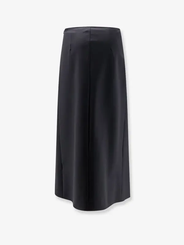 NUDE Wool Blend Flared Long Skirt