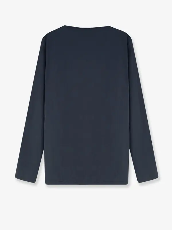 Miu Miu Stretch Poplin Long Sleeve Top