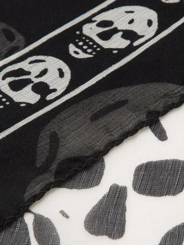 Alexander McQueen Classic Skull-print Silk Scarf