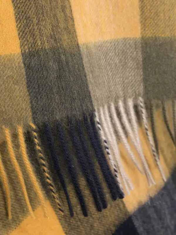 Barbour Brushed-effect Check-plaid Scarf