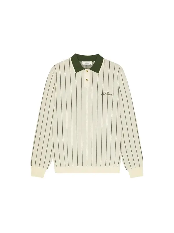 LES DEUX Signature Knitted Ls Polo