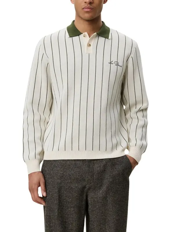 LES DEUX Signature Knitted Ls Polo