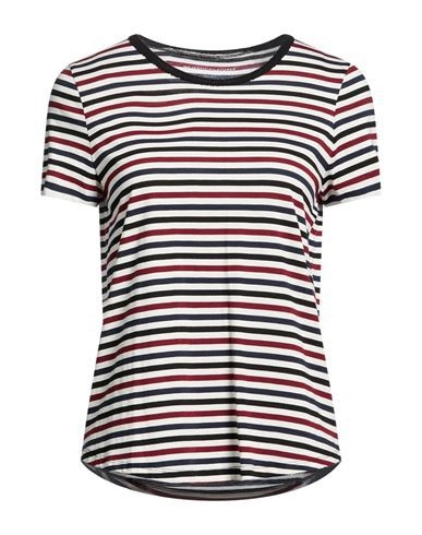 Majestic Filatures Striped Lyocell And Organic Cotton T-shirt - Blue