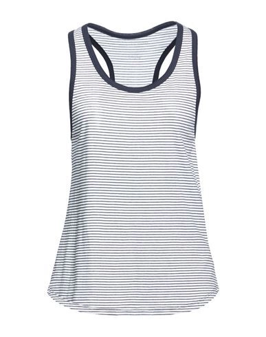 Majestic Filatures Striped Cotton Tank Top - Midnight Blue