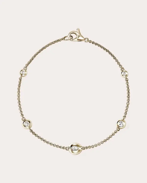 John Hardy Lovestruck Diamond Station Bracelet