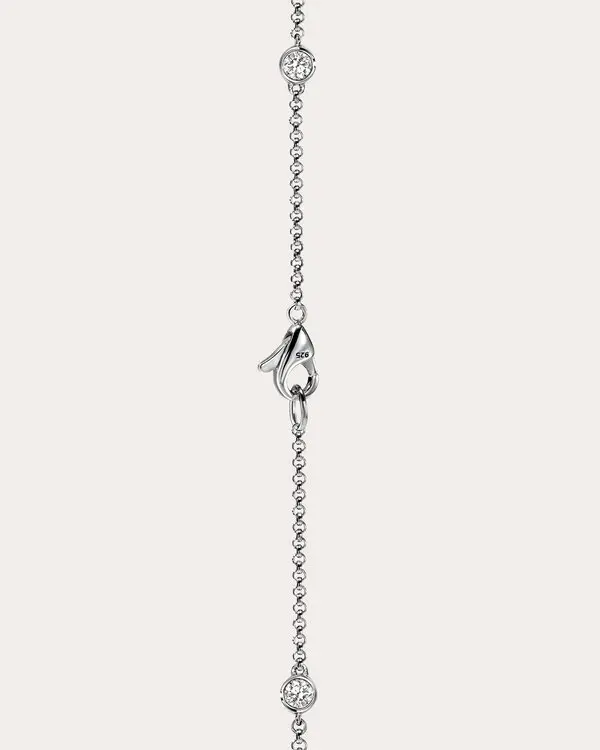 John Hardy Diamond Lovestruck Station Bracelet In Sterling