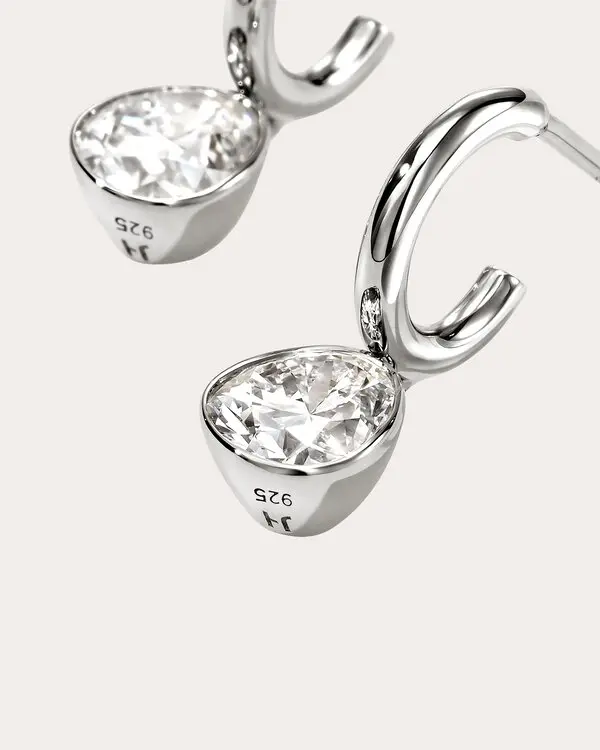 John Hardy Diamond Jh Lovestruck Hoop Earrings