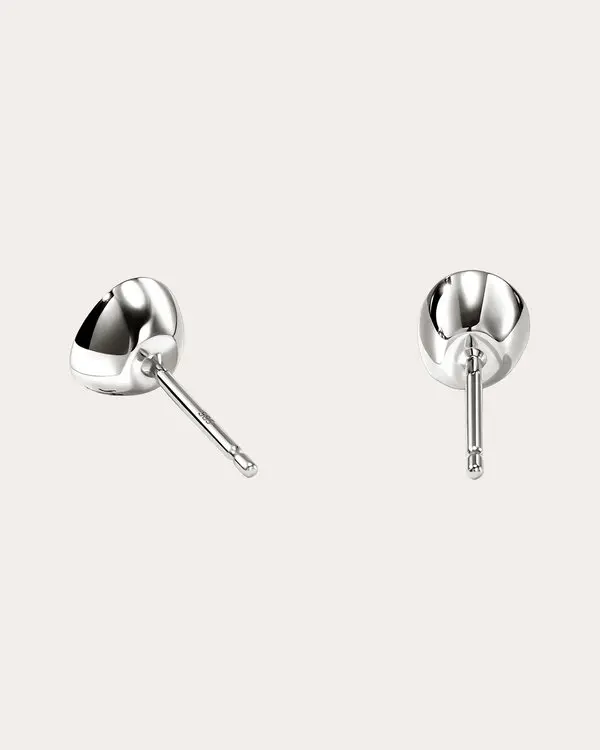 John Hardy Diamond Stud Earrings - Silver