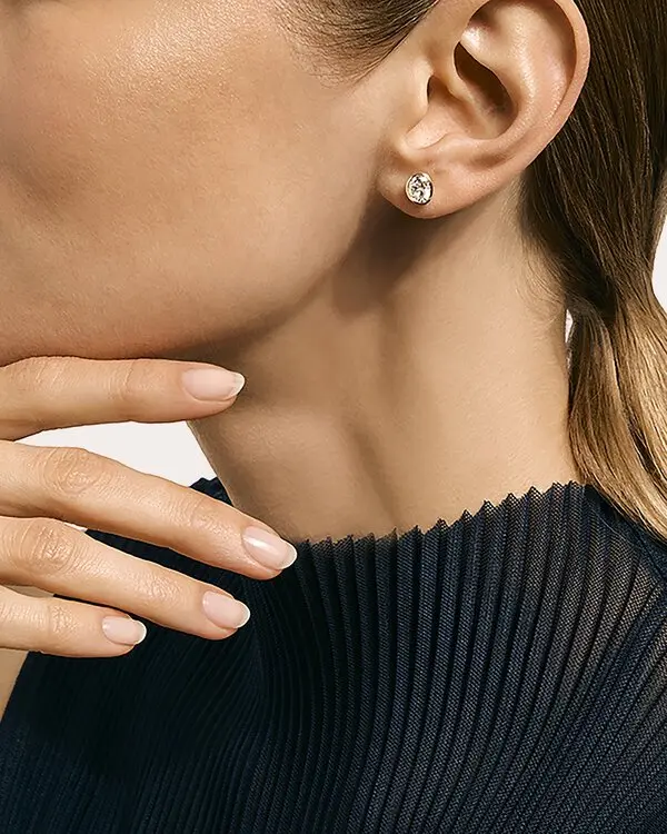 John Hardy Diamond & 14k Stud Earrings - Gold