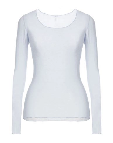 DANIELE FIESOLI Long Sleeve T-shirt In Viscose, Nylon, Cashmere, And Elastane - Blue
