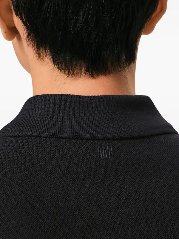 AMI Paris De Coeur Cotton Polo Shirt